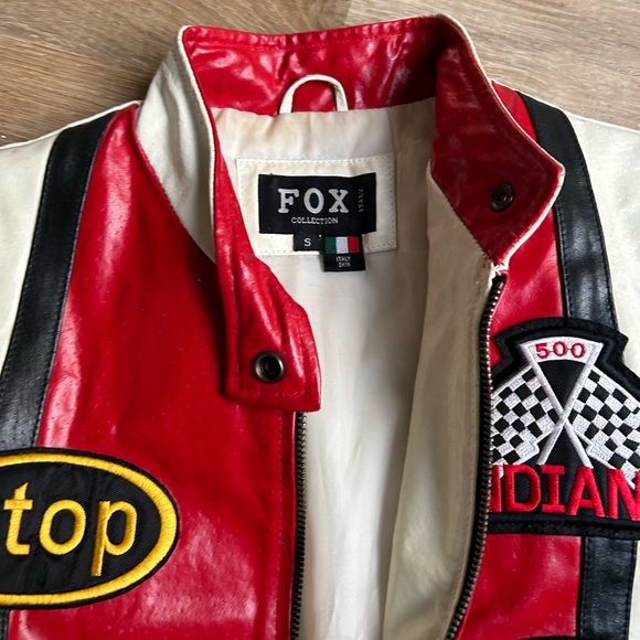Jackets & Coats | Vintage Leather Racing Jacket Fox Motorcycle Brand ...